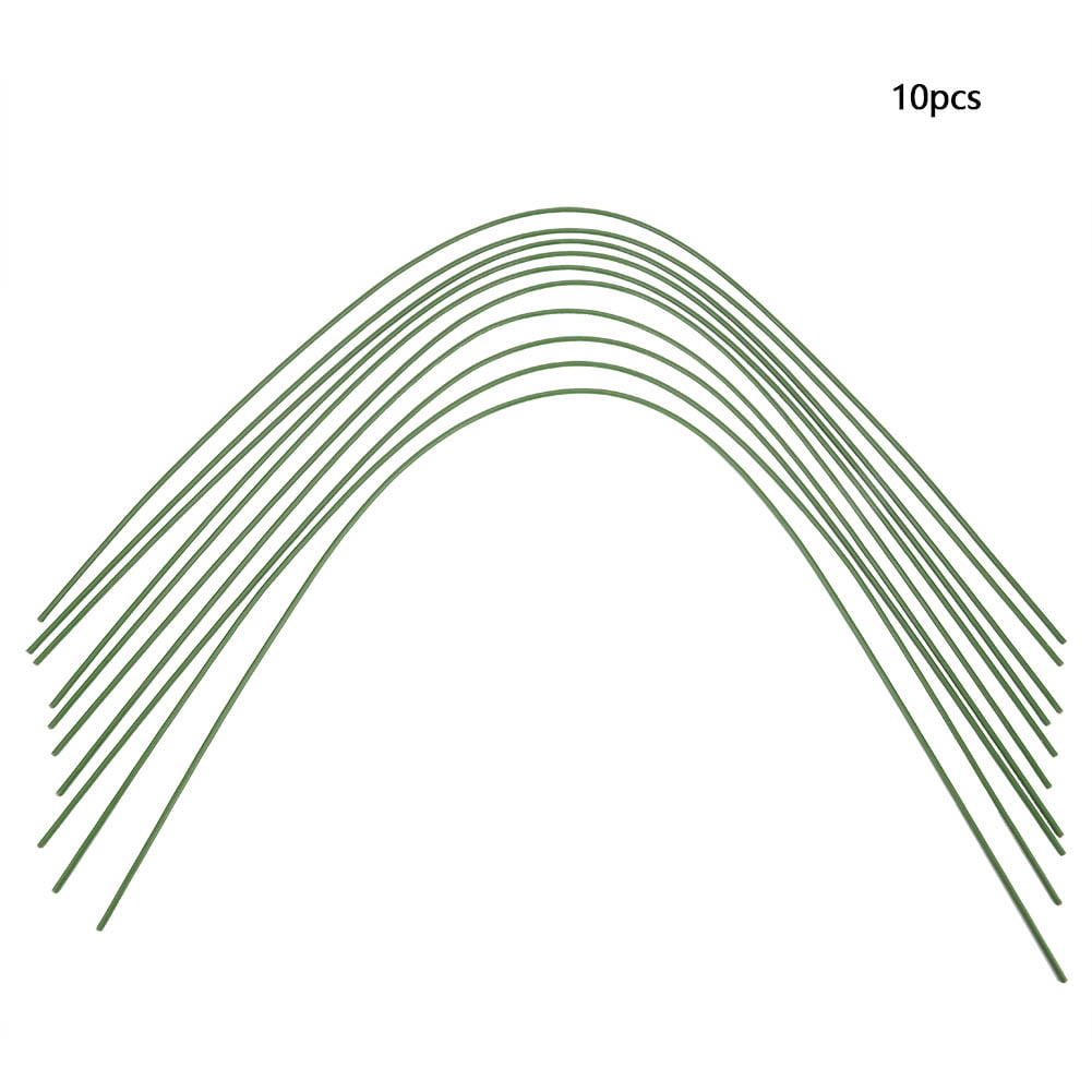 10 Pack 80cm Flower Solid Plastic Wire Stems - Flexible DIY Gardening ...