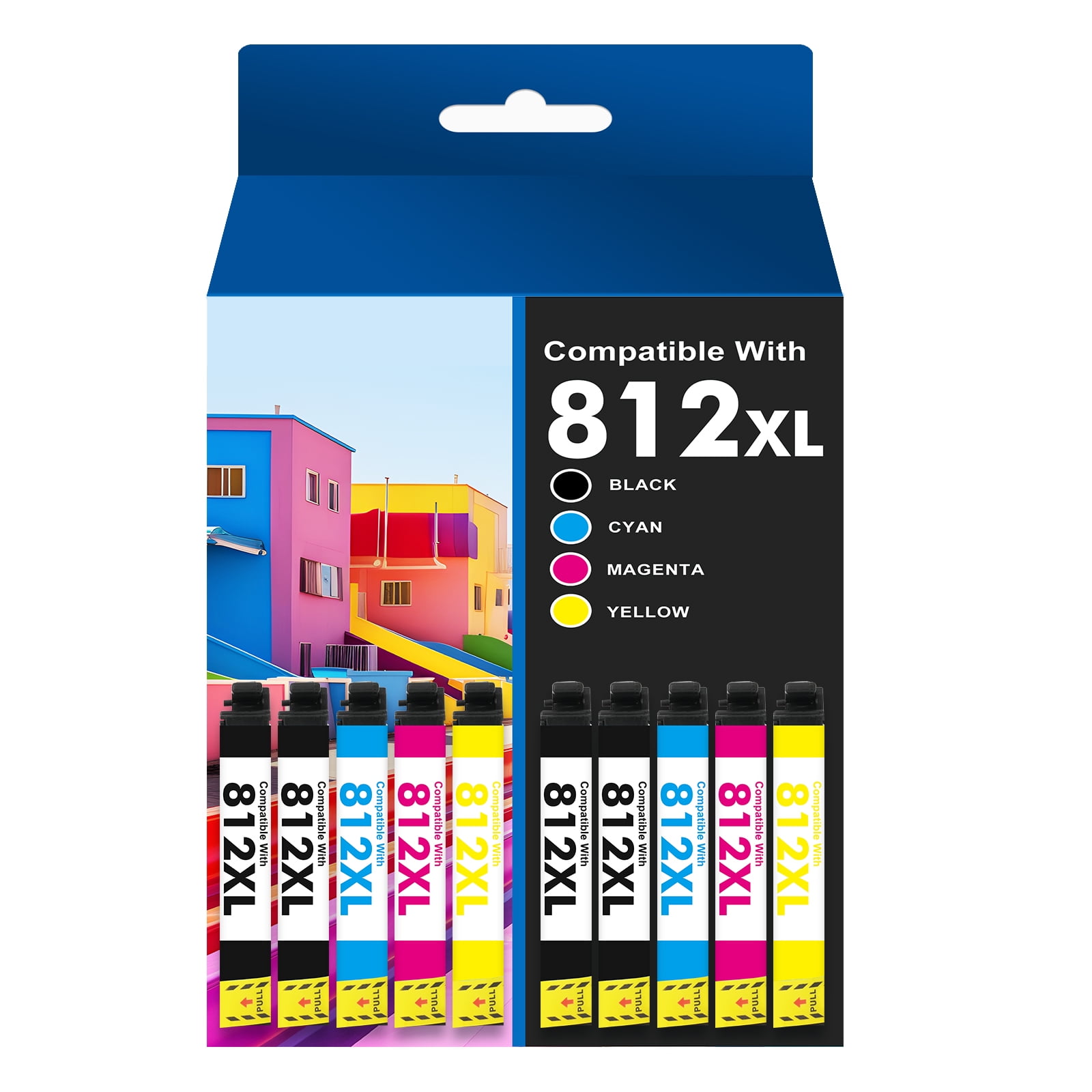 10-Pack 812XL Ink compatible for Epson 812 Ink Cartridges for Epson ...