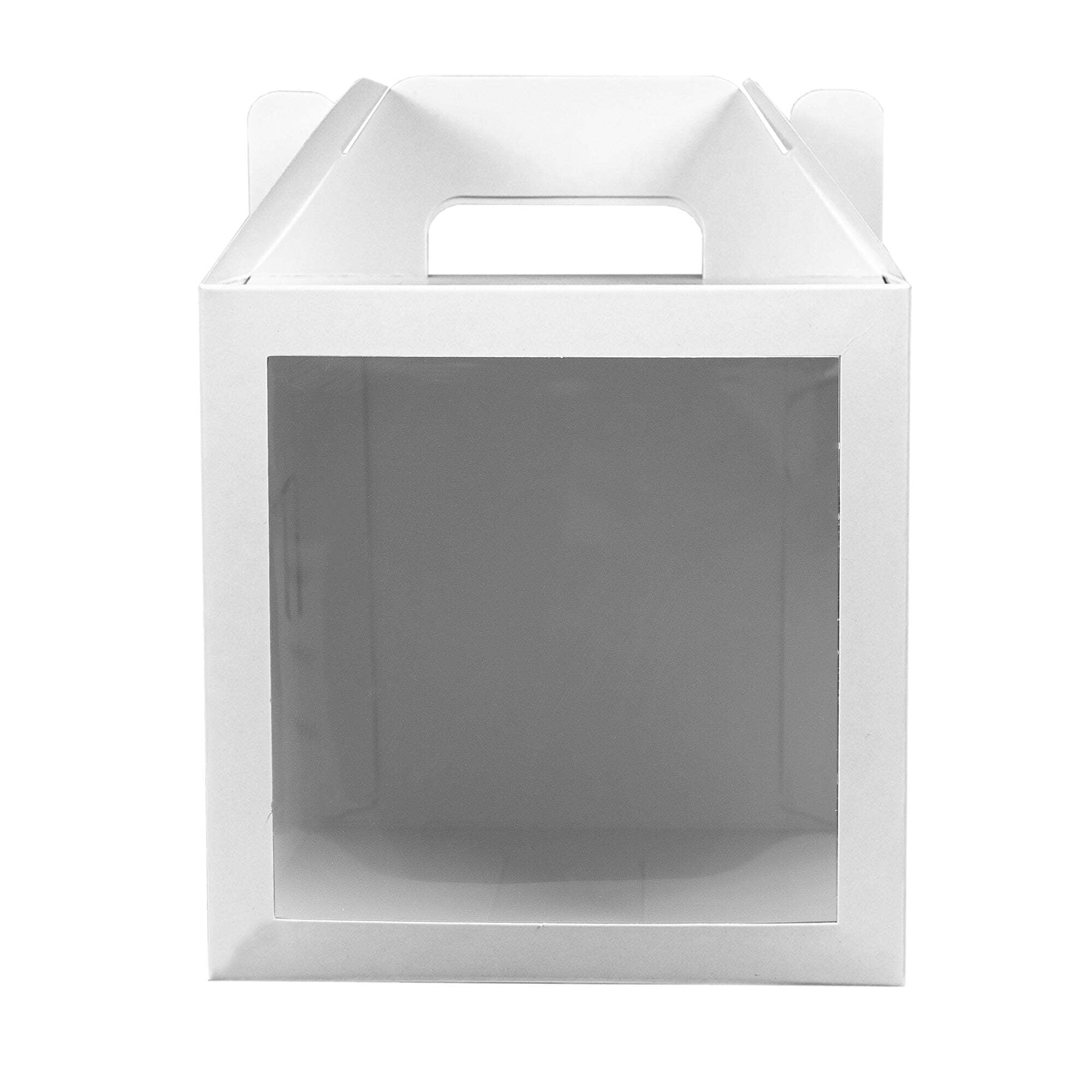 10-Pack 8x8x8 inch Bakery Box | Tall Cake Box with Handle | 8 Inch Cake ...