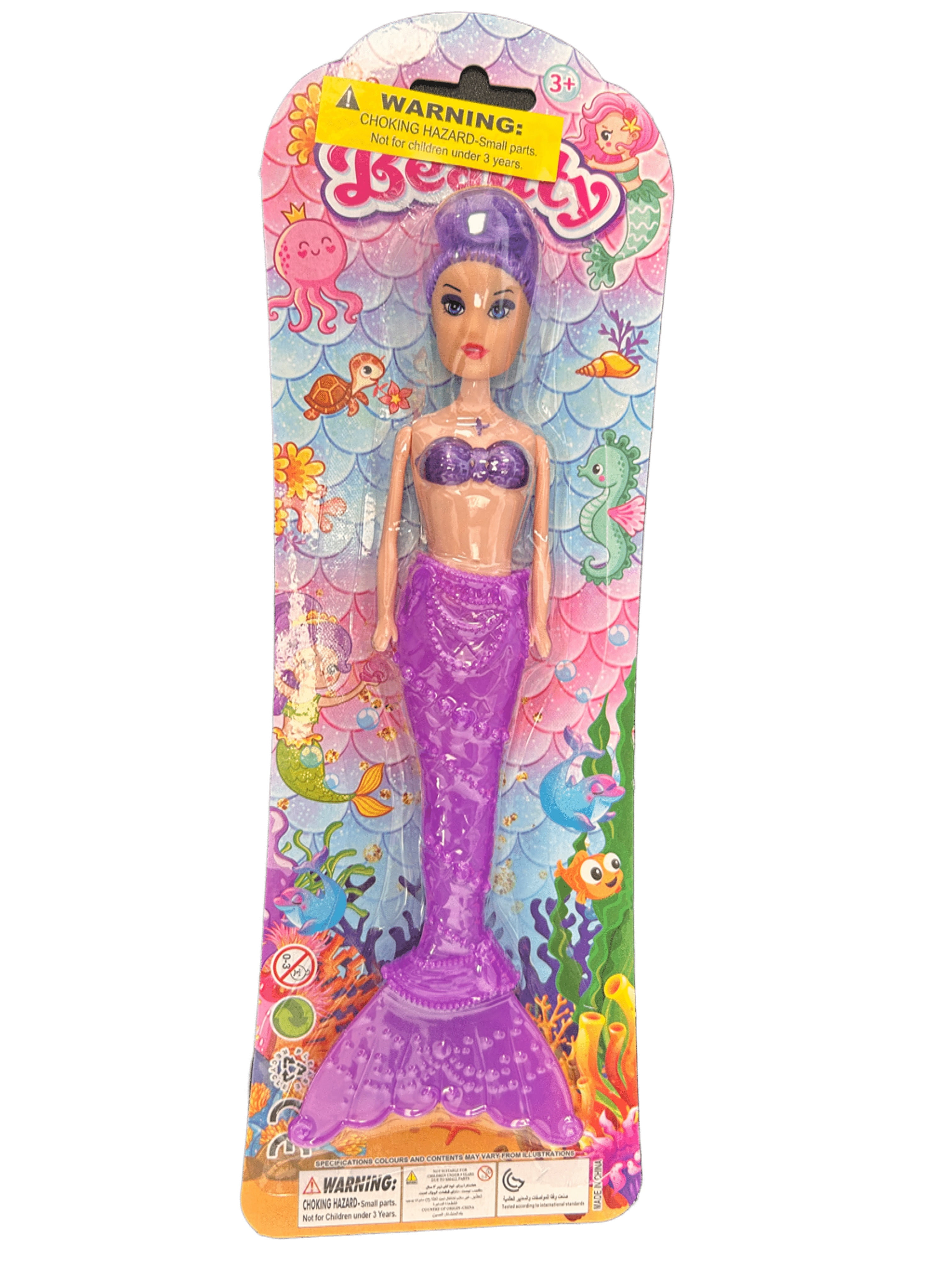 10 Pack 9 in LED Light Up Mermaid Doll, Colorful, Interactive Features ...