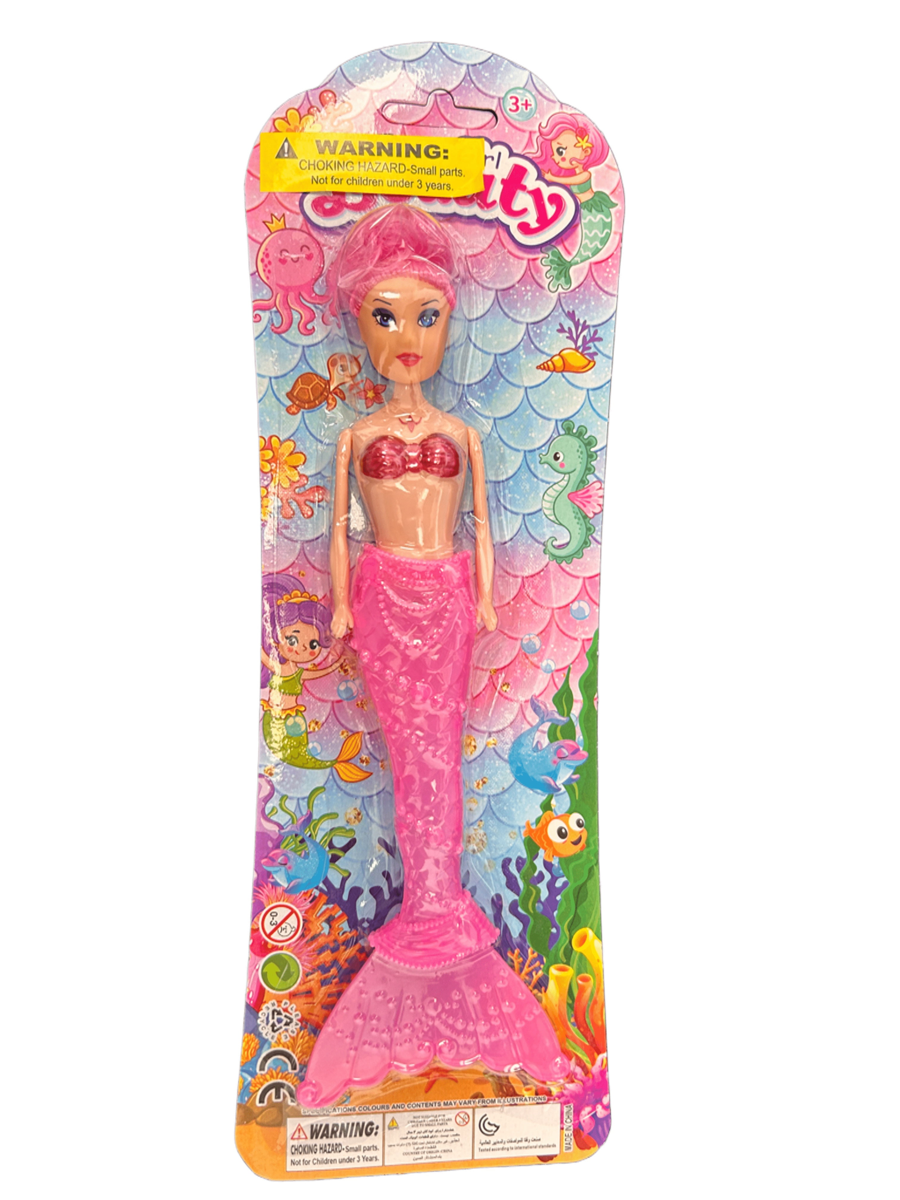 10 Pack 9 in LED Light Up Mermaid Doll, Colorful, Interactive Features ...