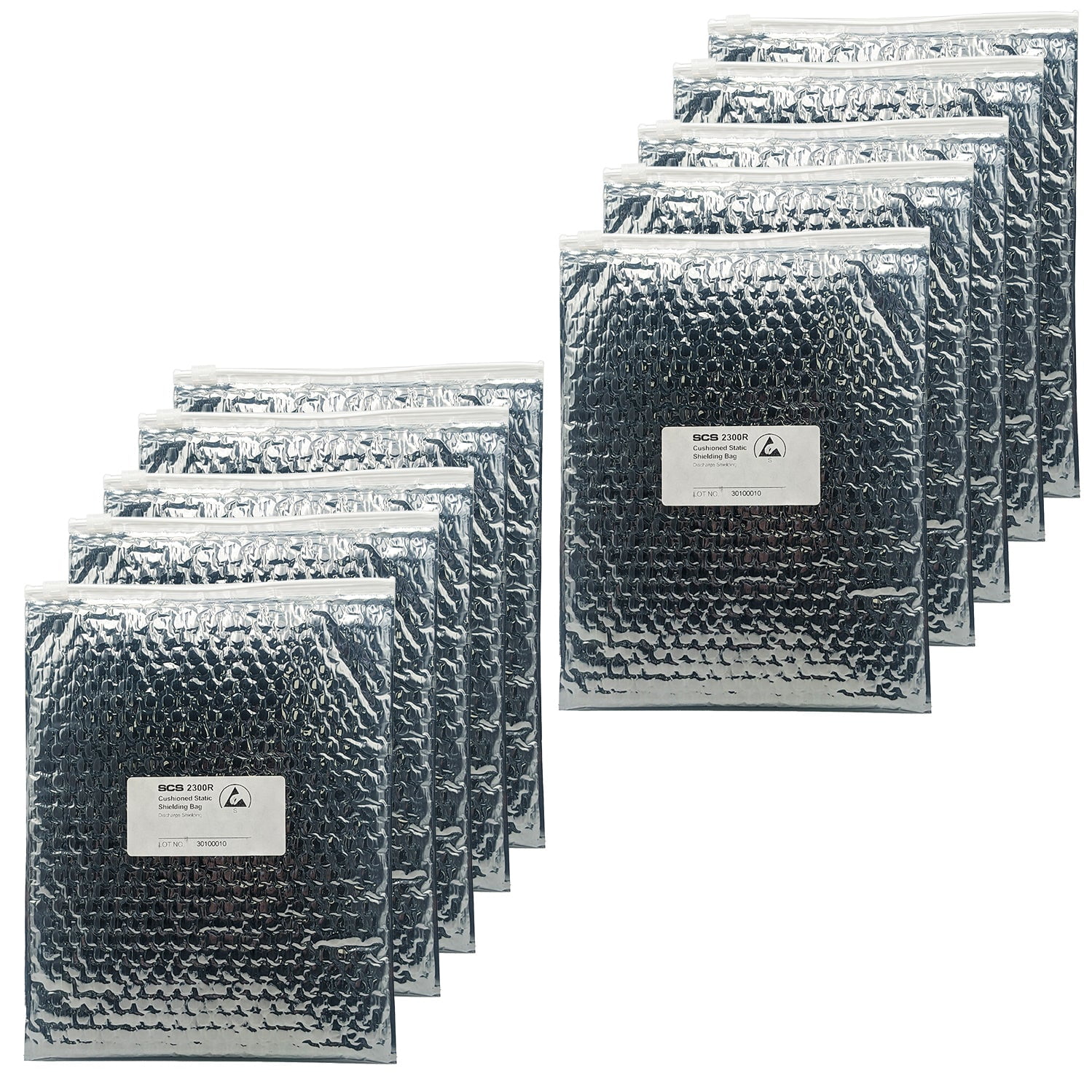 10 Pack 9" x 12" Resealable Cushioned Static Shielding Bags ...