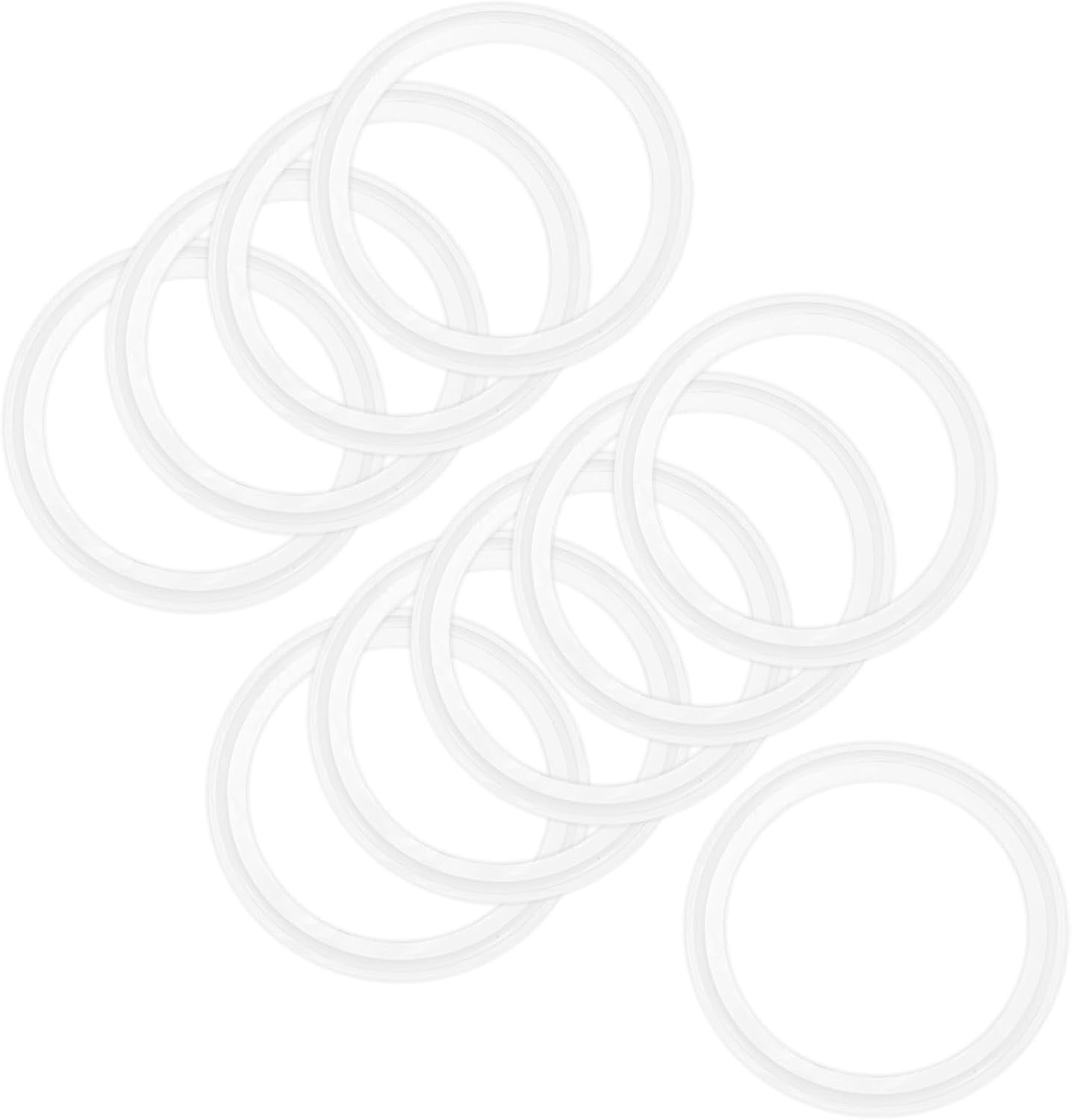 10-Pack 91mm OD Silicone O-Rings Gasket, Seal Gasket for 3" Clamp ...