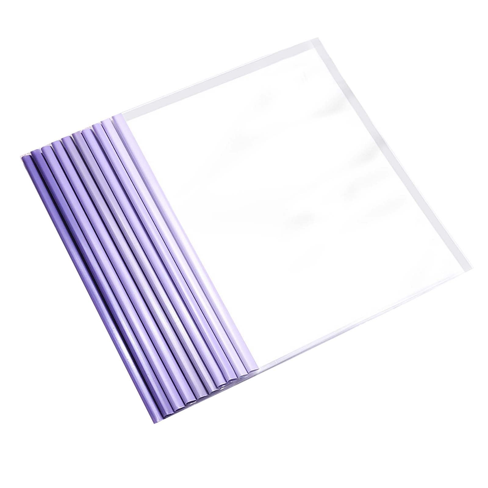 10-Pack A4 Sliding Bar Report Covers, Cosmug Clear Presentation Folders ...