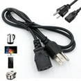 Computer Power Cord 6ft Universal Power Cord – 3 Prong Cable For PC ...