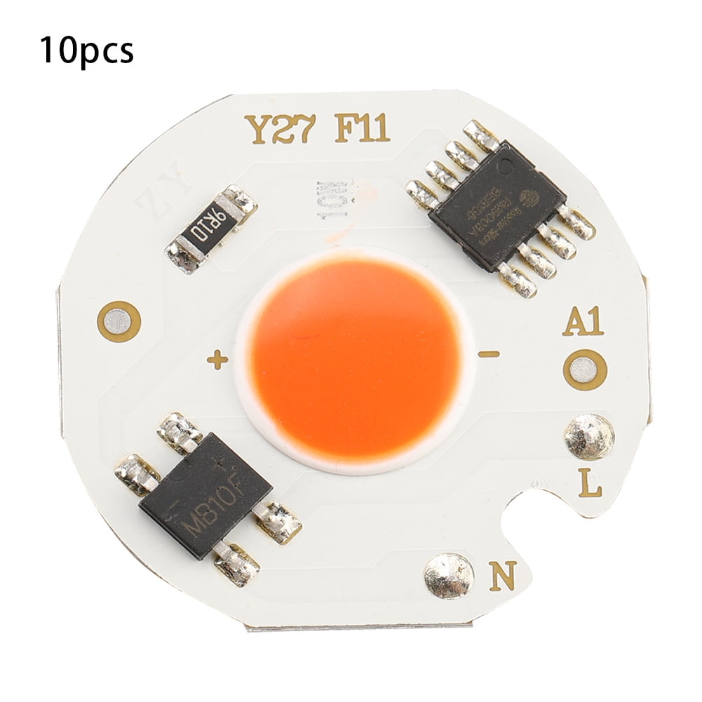 10-Pack AC220V 10W High-Brightness Integrated Chip COB Bead Spotlight ...