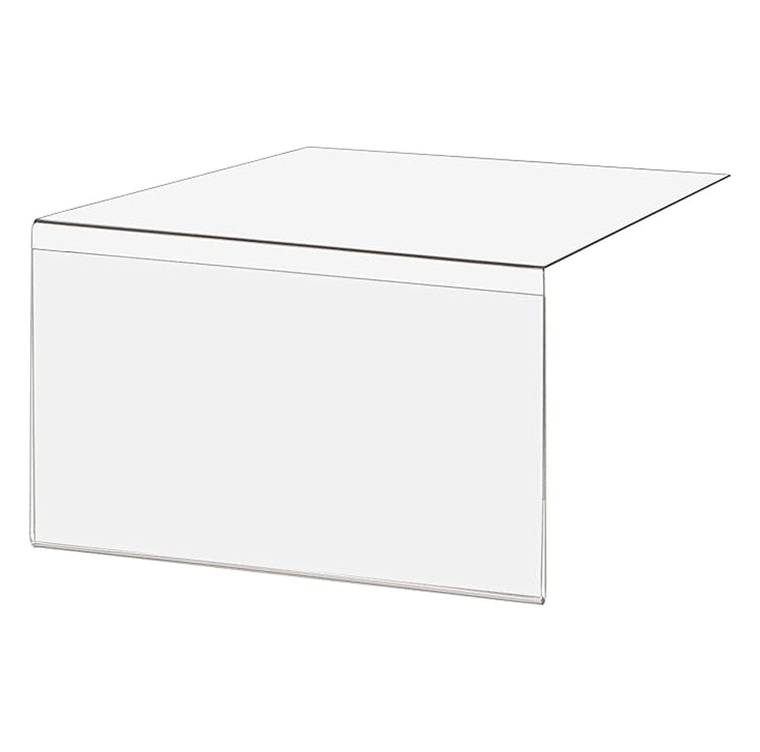 10 Pack Acrylic Shelf Talker 6" Wide by 4" High for Product Information ...