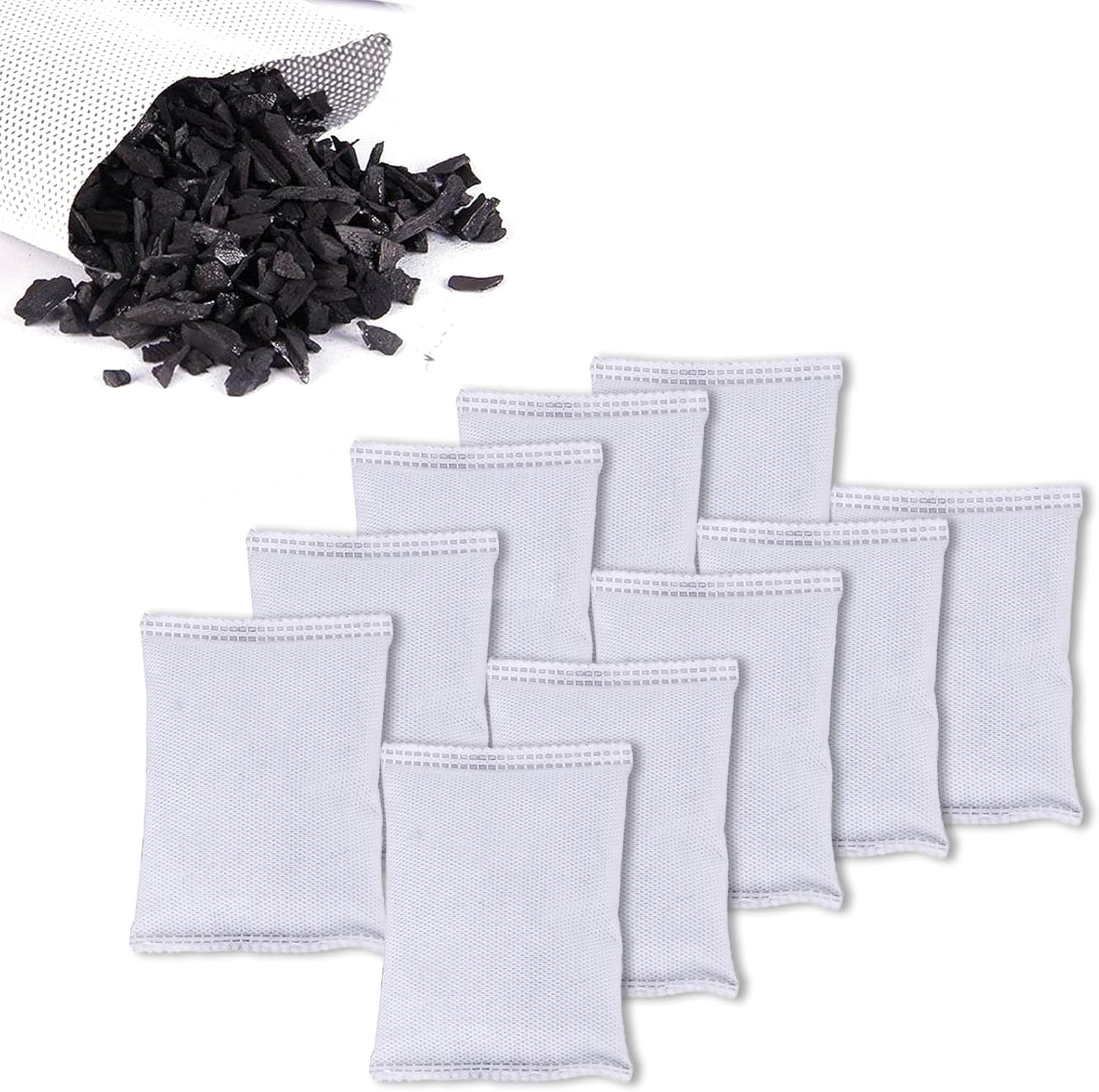 10 Pack Activated Charcoal Odor Absorbe Trash Can Deodorizer, Car Air ...