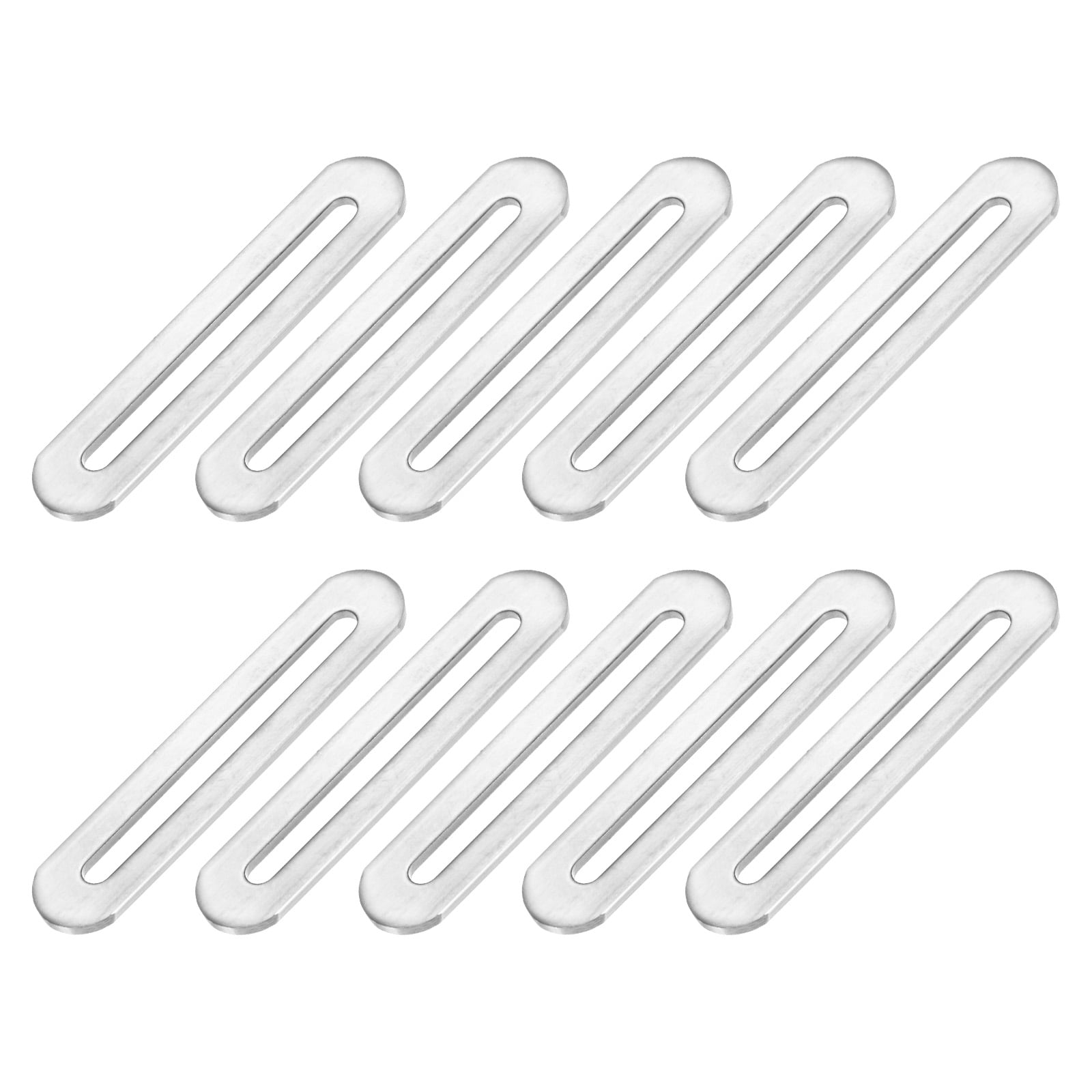 10-Pack Adjustable Flat Mending Plate Support with Single Slot, 3.54x0 ...