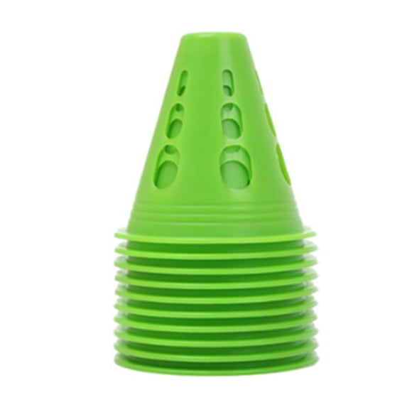 10 Pack Agility Sports Cones with Windproof Hole Colourful Football ...