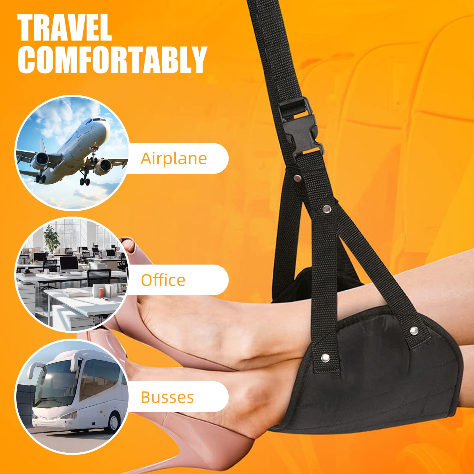 10 Pack Airplane Foot Hammock Travel Footrest - Long Flight Must Haves ...