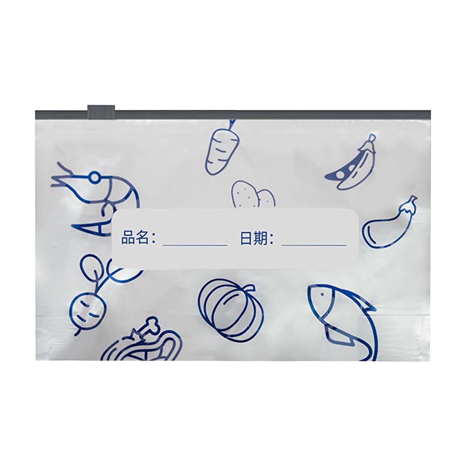 10-Pack Aluminum Foil Food Storage Bags with Slide Closure, Thickened ...