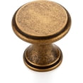 10 Pack Antique Brass Kitchen Cabinet Knobs, Solid Antique Brass Pulls ...