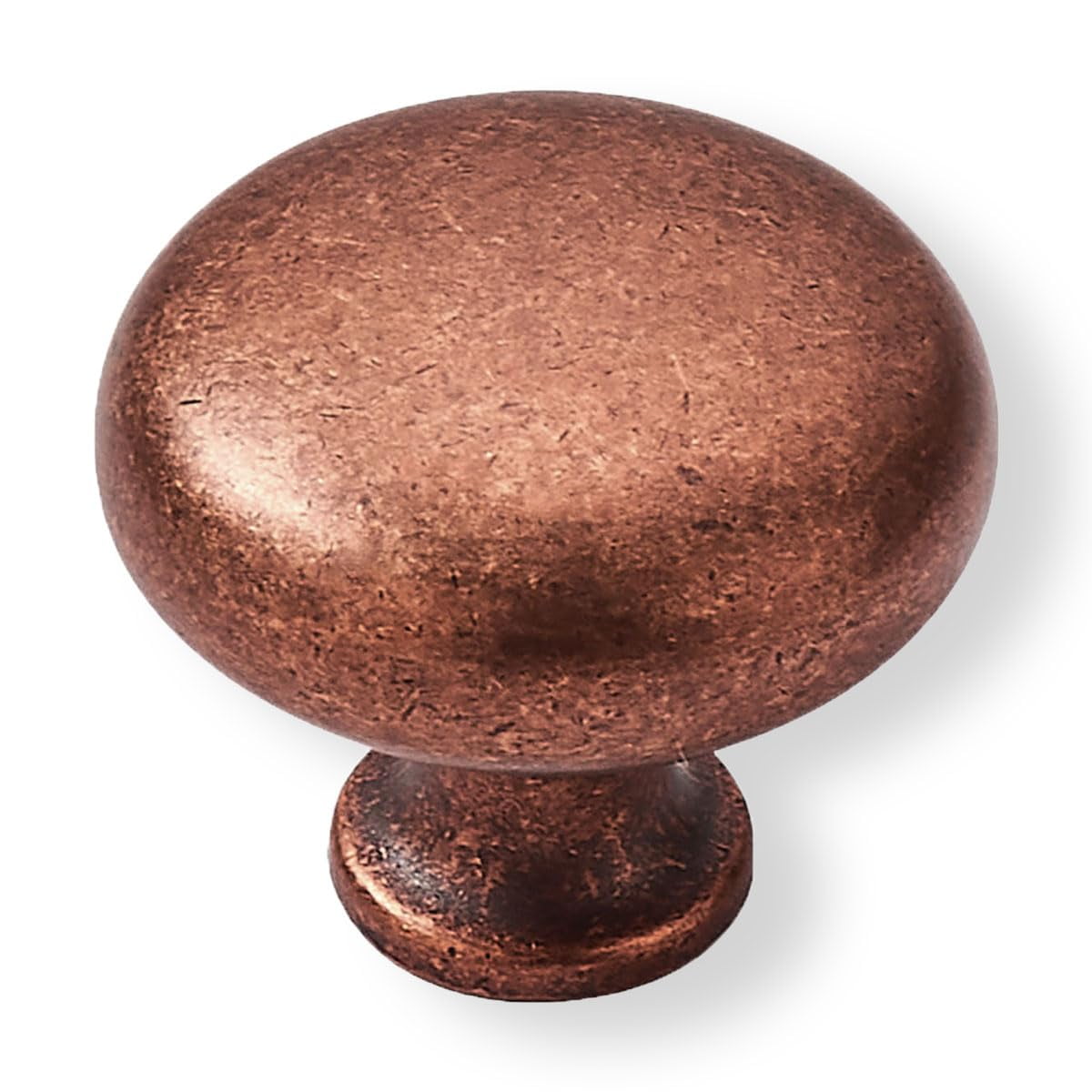10 Pack Antique Copper Cabinet Knobs - Single Hole Center 1-1/4 Inch ...