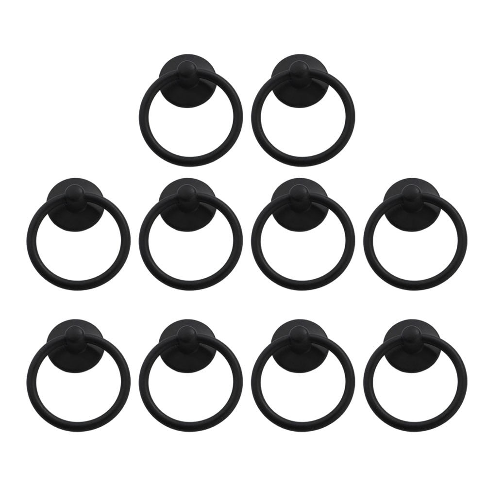 10 Pack Antique Style Hanging Ring Drawer Pull Handle for Cabinets and ...
