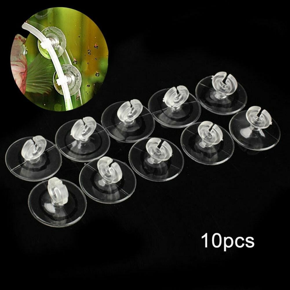 10-Pack Aquarium Suction Cups for Air Line Tube Holder, Clear - Walmart.com
