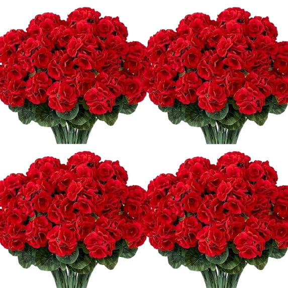 10 Pack Artificial Begonia Flower Bouquet Simulation Decorative ...