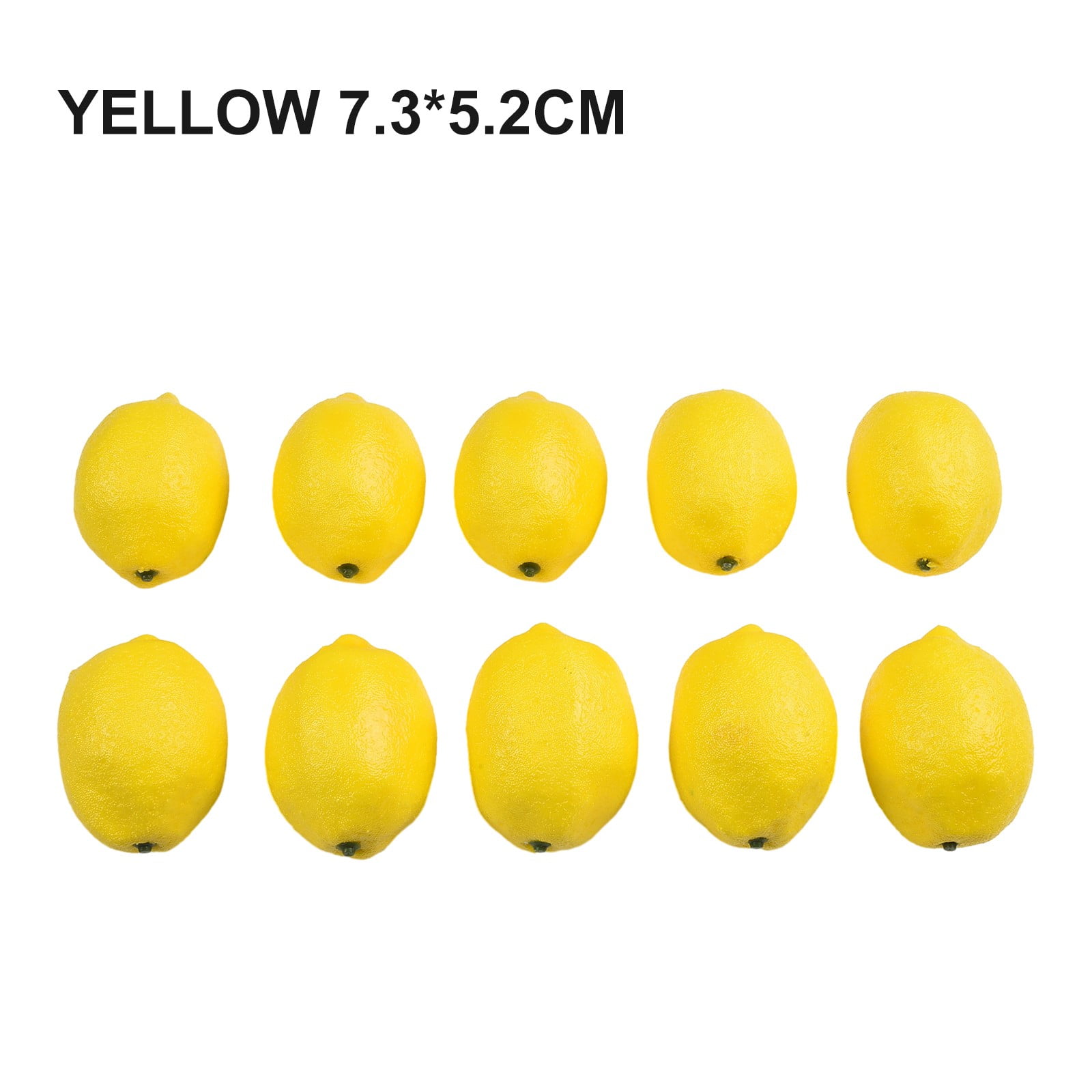 10 Pack Artificial Lemons for Kitchen Decor, Faux Lemon Fruit for Home ...