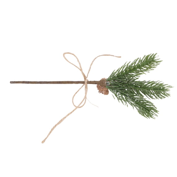 10 Pack Artificial Pine Branches with Berries and Pinecones, 5.9 Inch ...