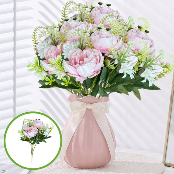 10 Pack Artificial Simulation Bouquet Artificial Flowers Fake Flowers ...