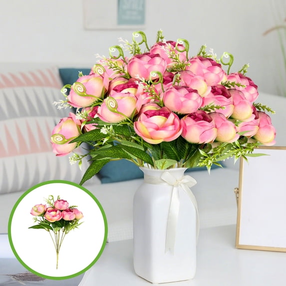 10 Pack Artificial Simulation Bouquet Artificial Flowers Fake Flowers ...