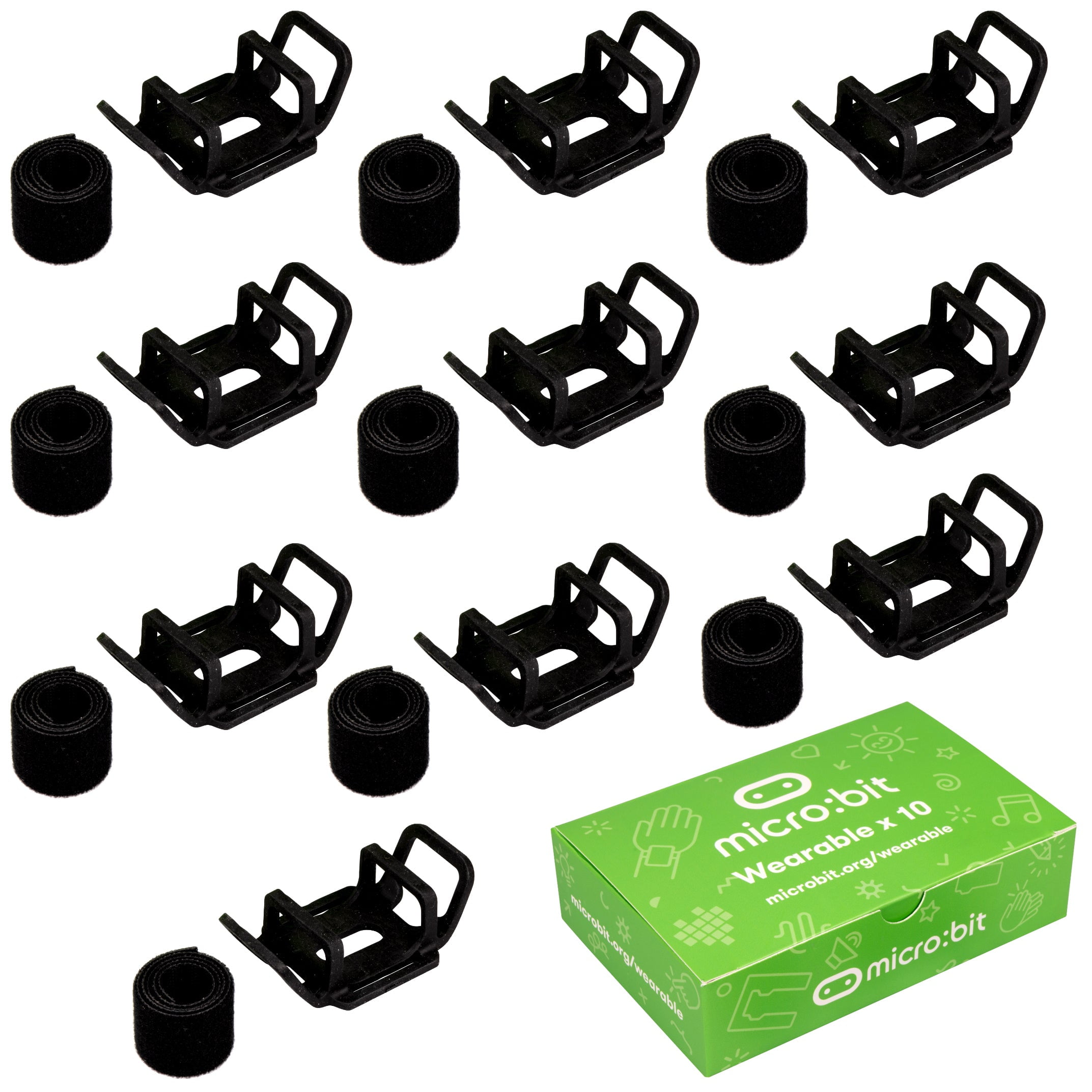 10 Pack BBC Micro:bit Wearable Holders - Includes Flexible Rubber ...