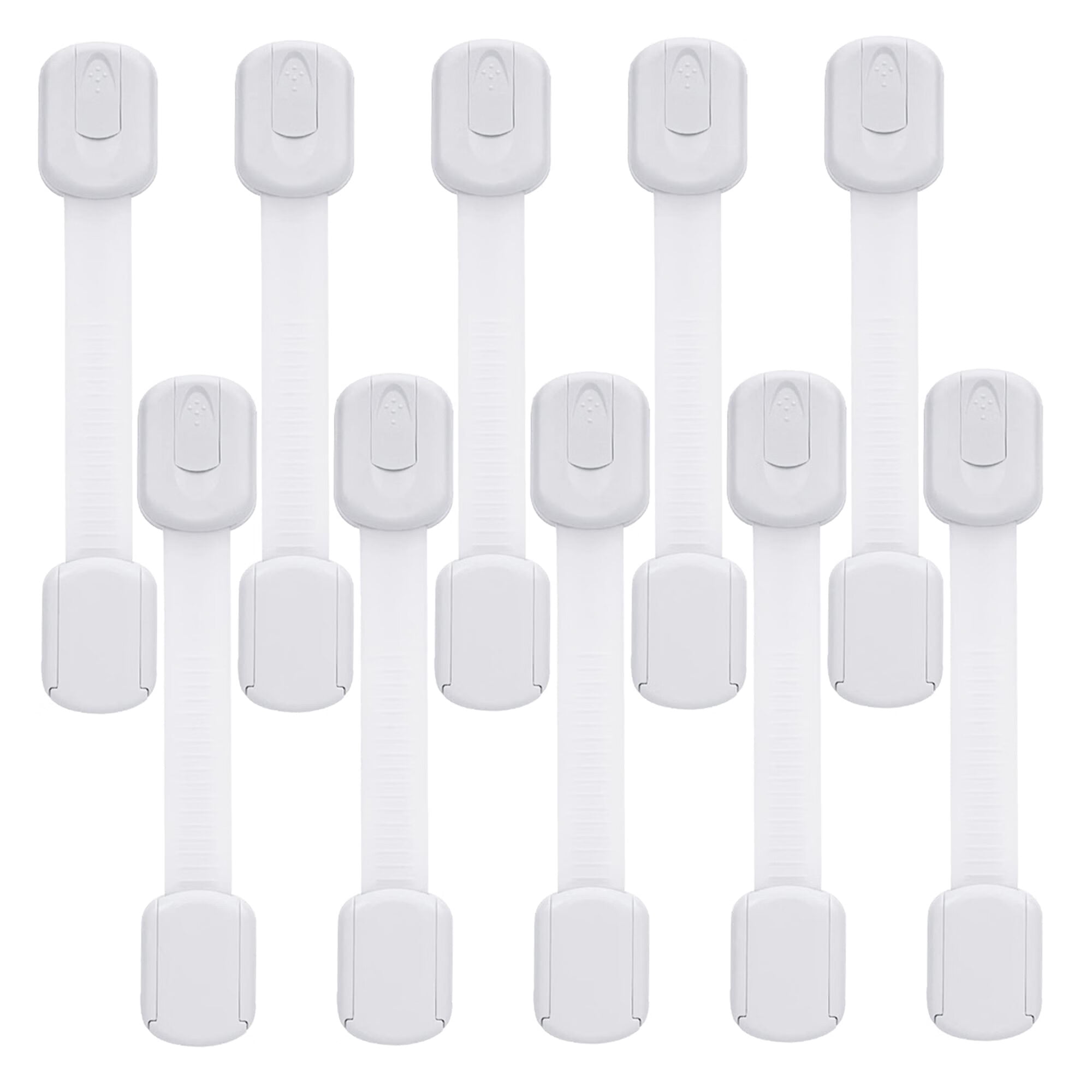 10 Pack Baby Proof Cabinet Latches,Childproof Drawer Latches,Adjustable ...