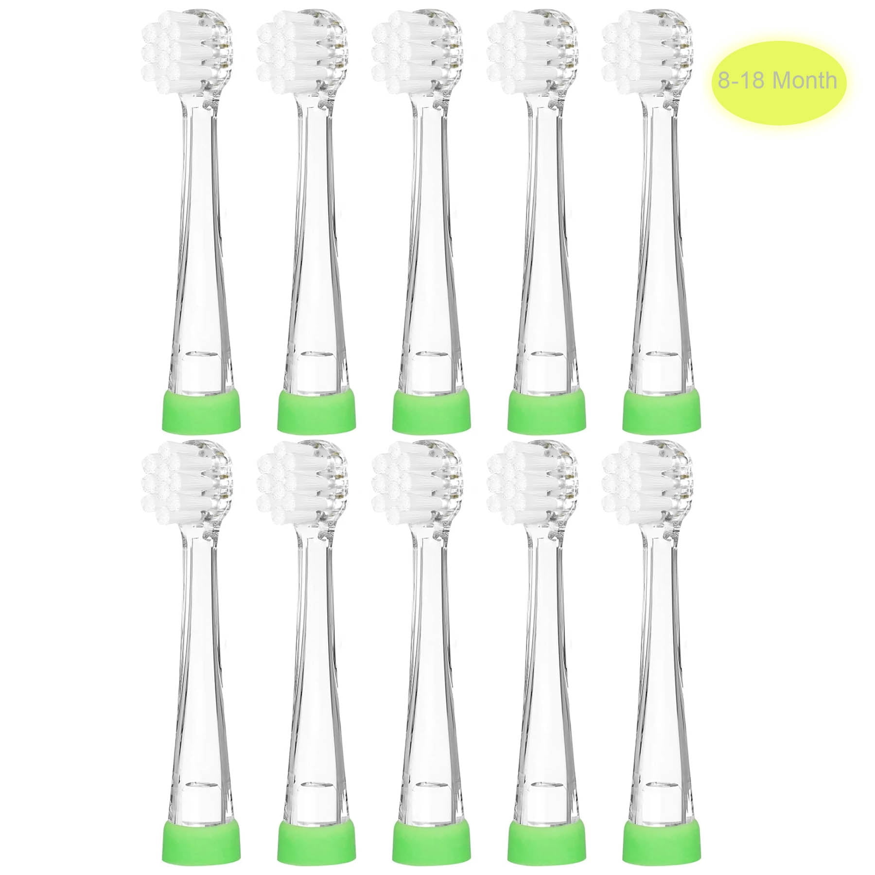 10 Pack Baby Soft Toothbrush Replacement Heads Compatible with Papablic ...
