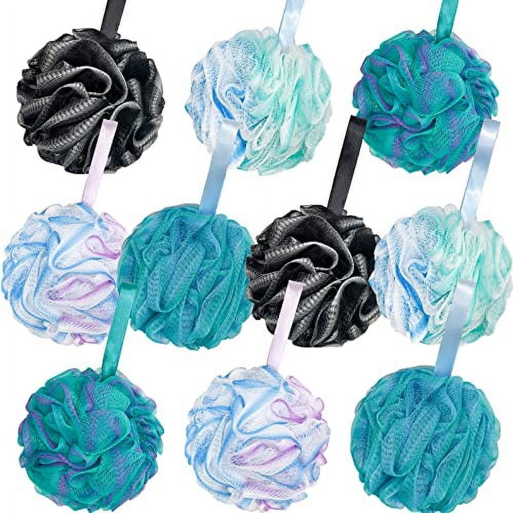 10 Pack Bath Sponge Shower Loofahs 40g Mesh Pouf Bath
