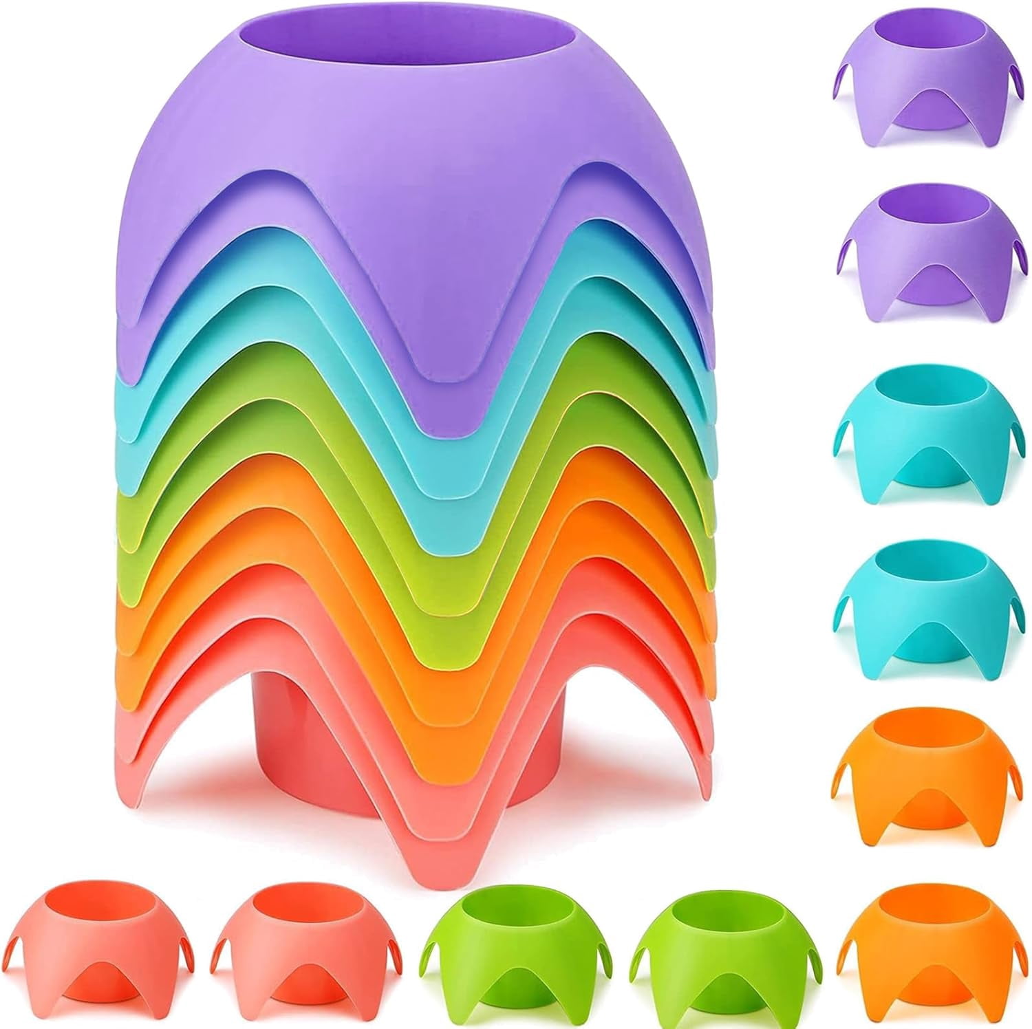 10 Pack Beach Cup Holder-Beach Vacation Essentials Accessories ...