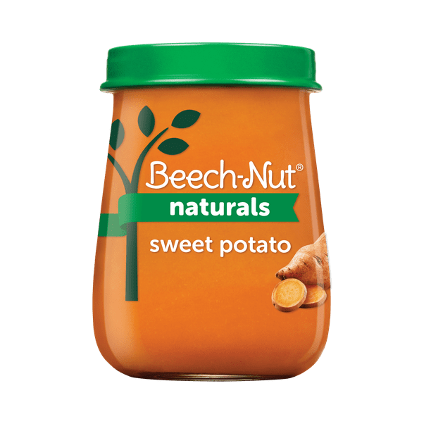 Beech-Nut Naturals Stage 1 Baby Food, Sweet Potato, 4 oz Jar (10 Pack) - Walmart.com
