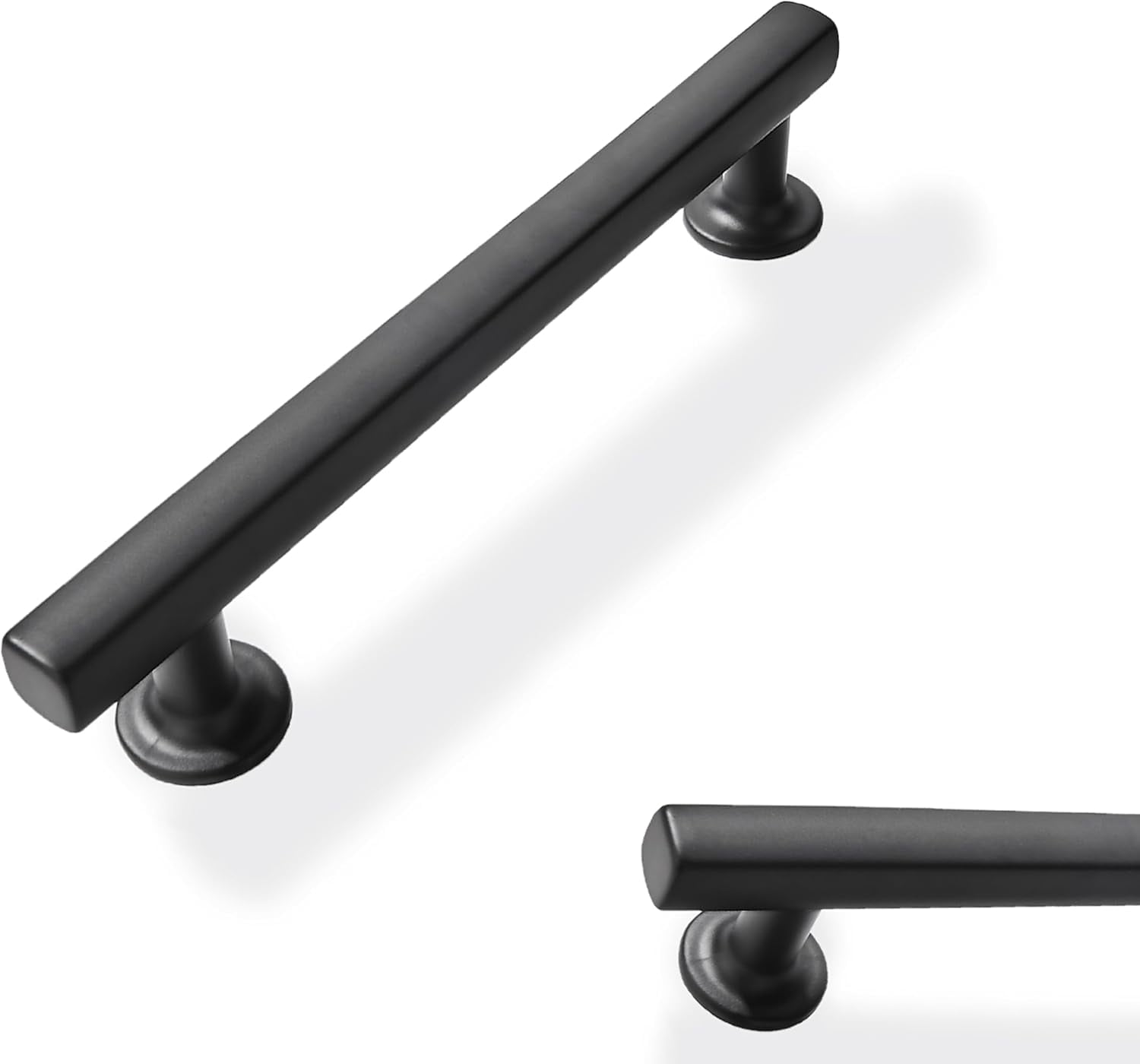 10 Pack Black 3 Inch Center Hole Cabinet Pulls Kitchen Cabinet Handles ...