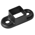 10 Pack Black Square Post Flange Base Bracket Fits 1-1/4" Square Tubing ...