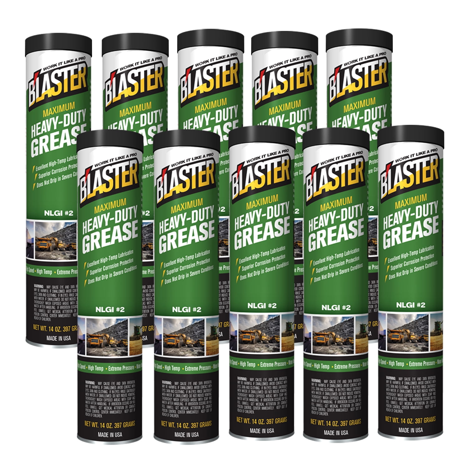 (10 Pack) Blaster Maximum Heavy Duty Grease - Walmart.com
