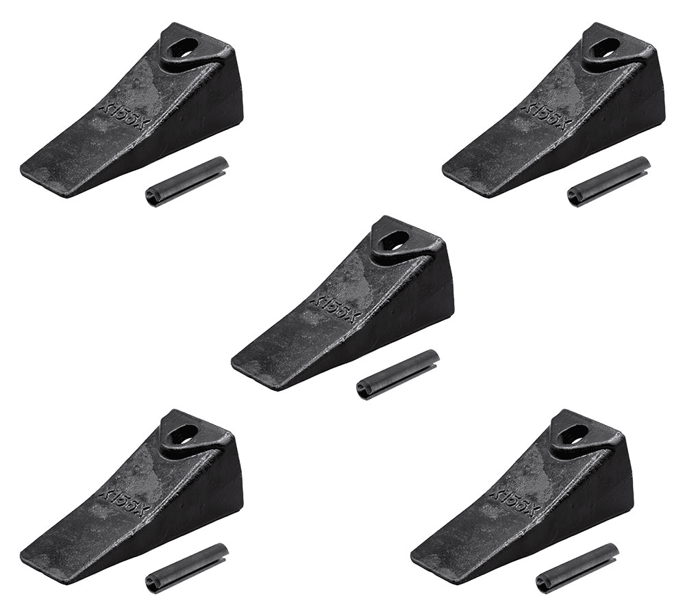 5 Pack Bobcat Style Skid Steer and Mini Excavator Bucket Teeth w/ 23FP ...