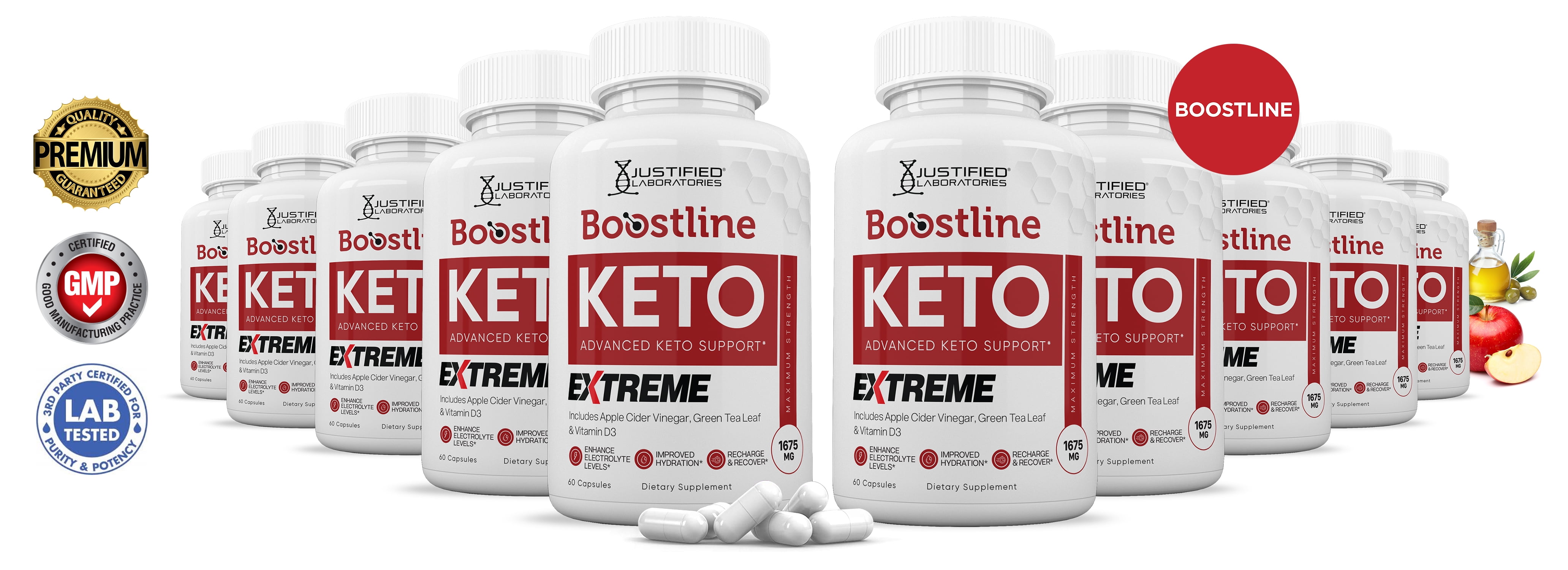 (10 Pack) Boostline Keto ACV Extreme Pills 1675mg Alternative to ...