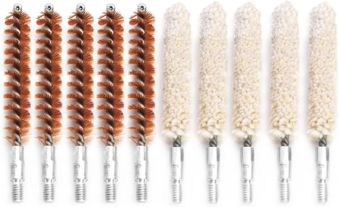 10 Pack Bore Brush/Swab Kit,Shoutgun/Pistol Bore Brushes Cleaning Mop ...
