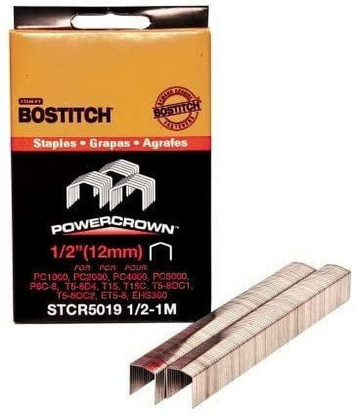 10 Pack Bostitch STCR50191/2-1M 1/2" Heavy Duty 7/16" PowerCrown ...