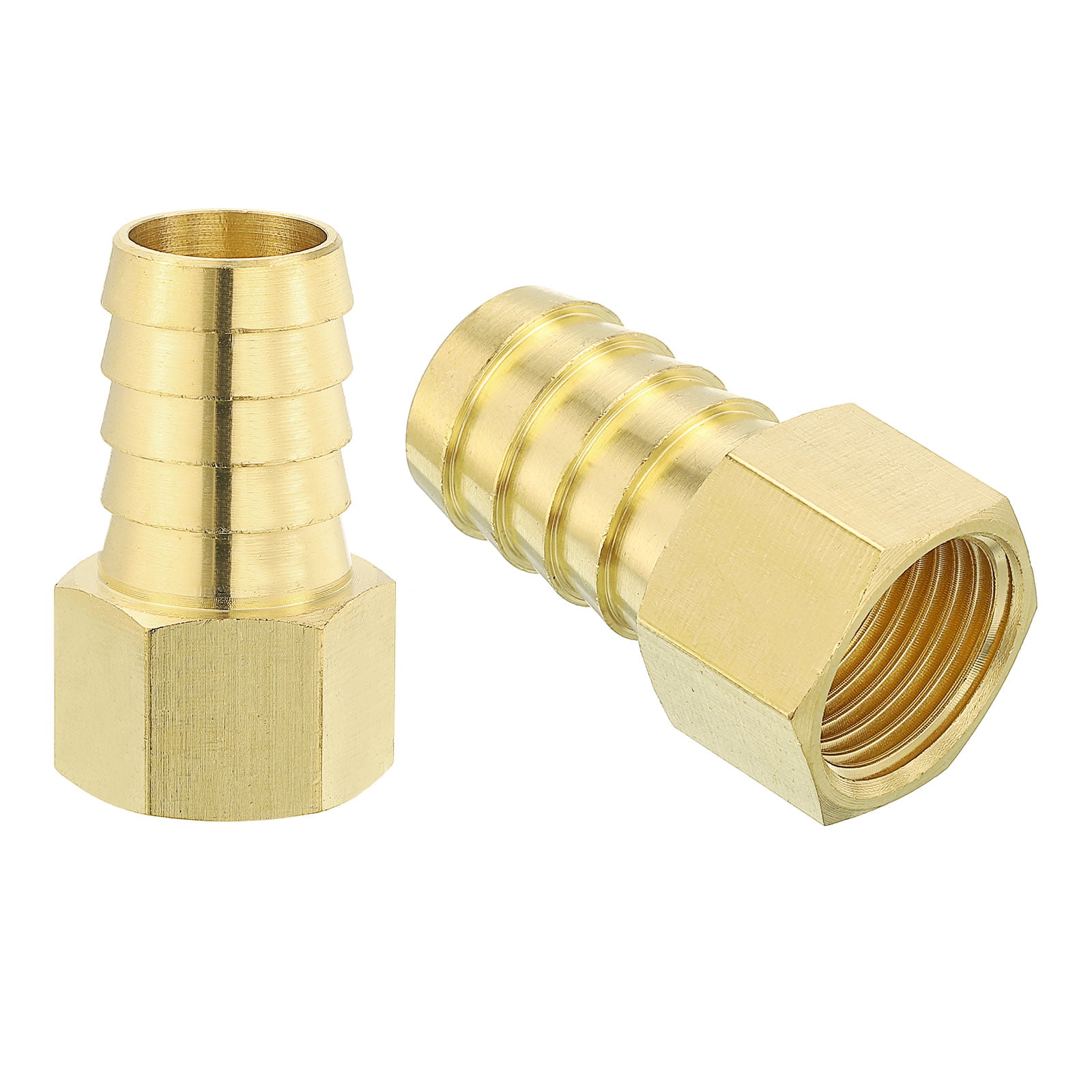 10 Pack Brass Hose Barb Fittings, 3/4" Bard x 1/2" NPT Female Hose ...