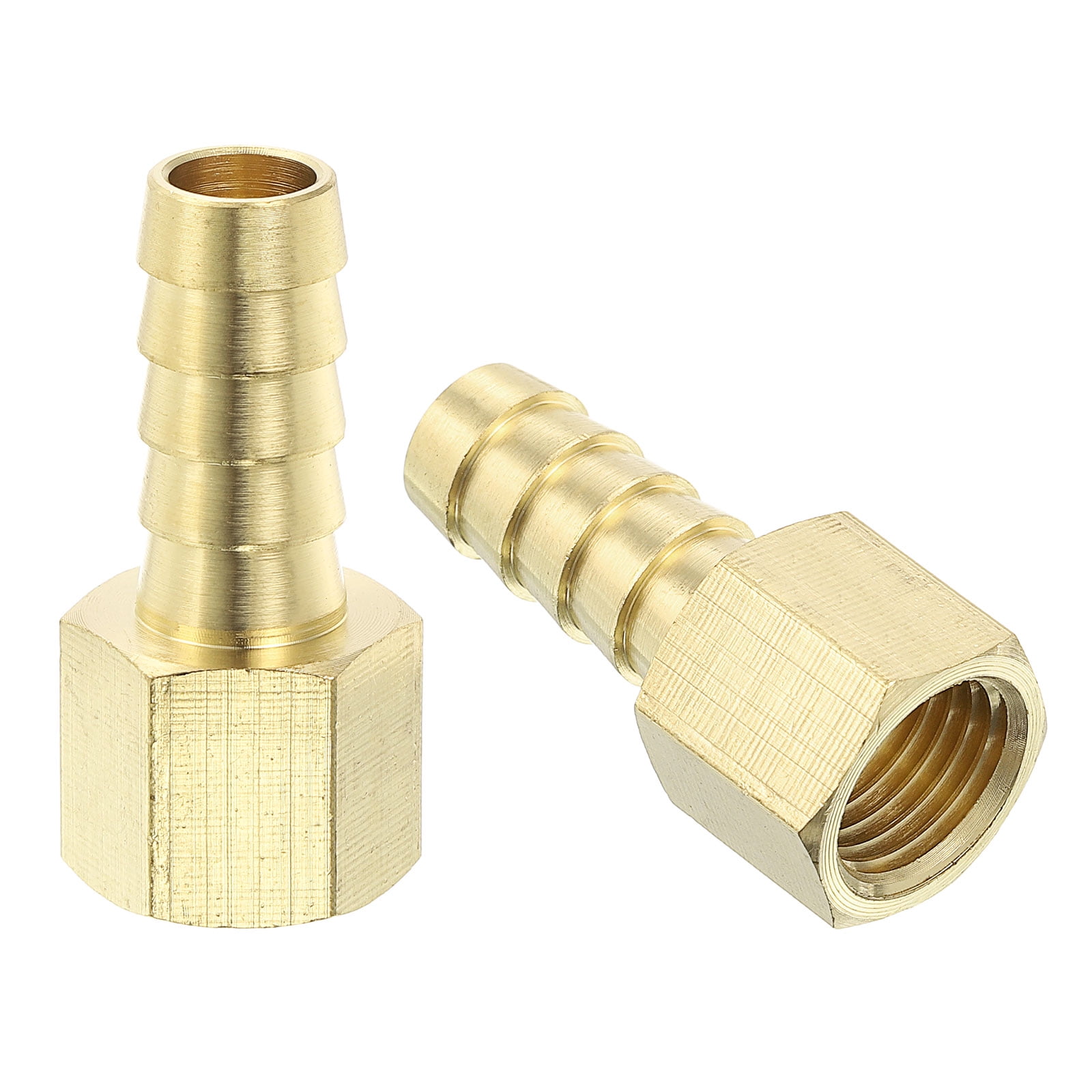 10 Pack Brass Hose Barb Fittings, 3/8" Bard x 1/4" NPT Female Hose ...