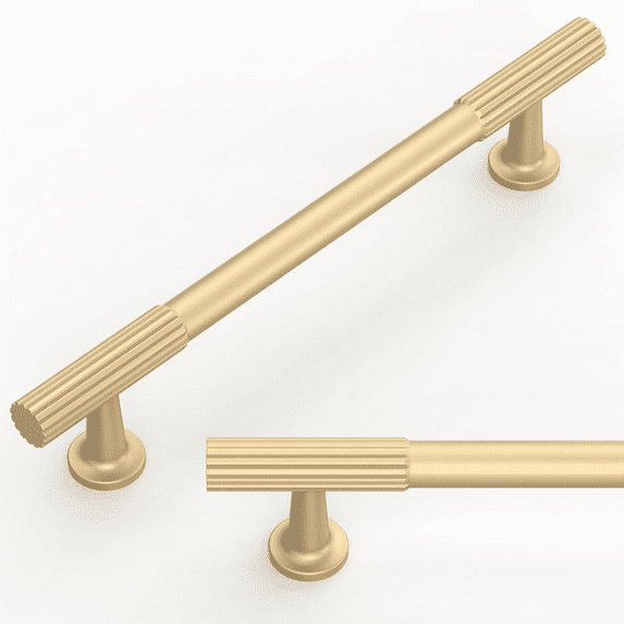 10 Pack Brushed Gold Cabinet Pulls 5 Inch(128mm) Kitchen Cabinet ...