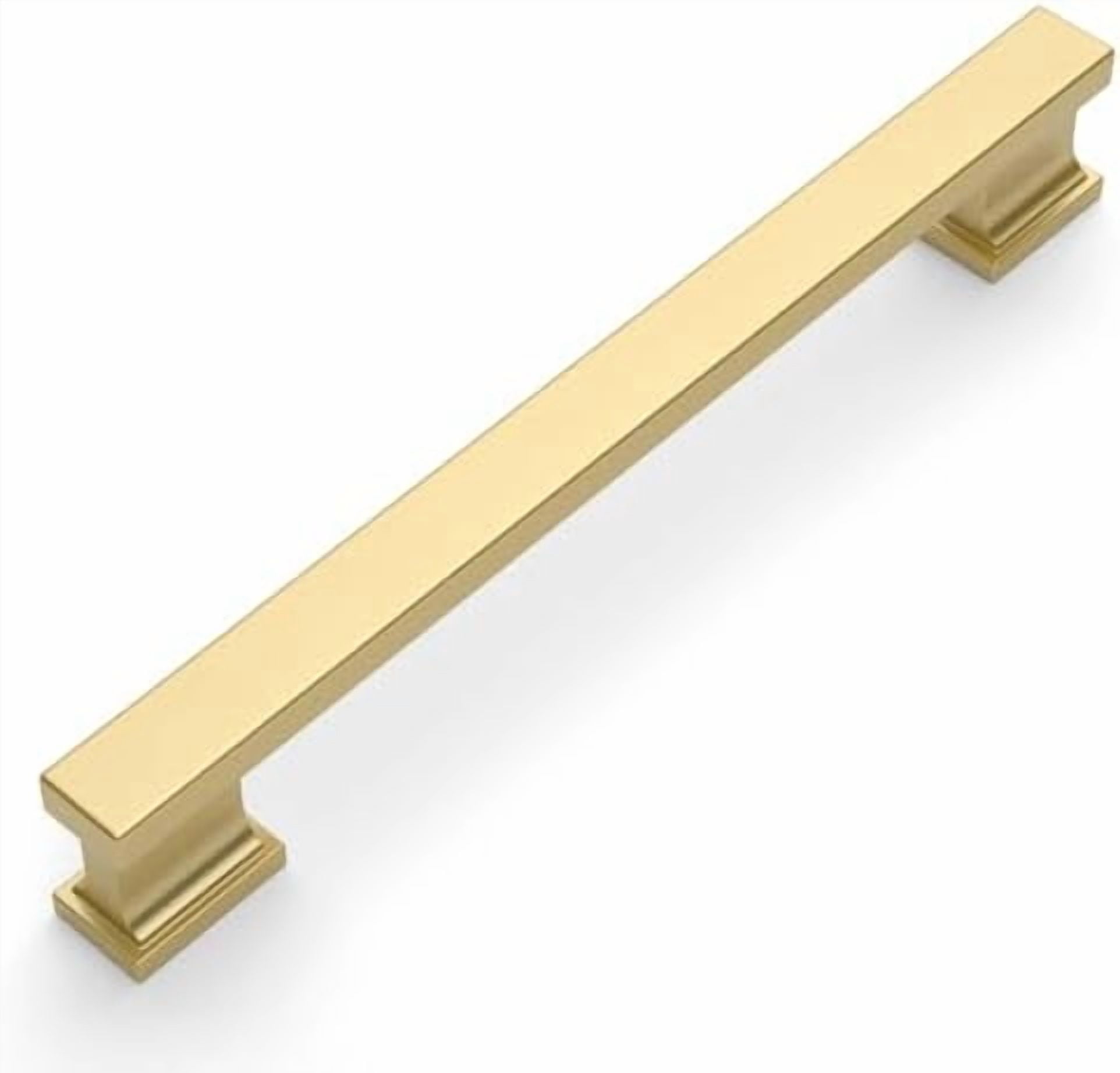 10 Pack Brushed Gold Cabinet Pulls 7 Inch(177mm) Hole Center Drawer ...