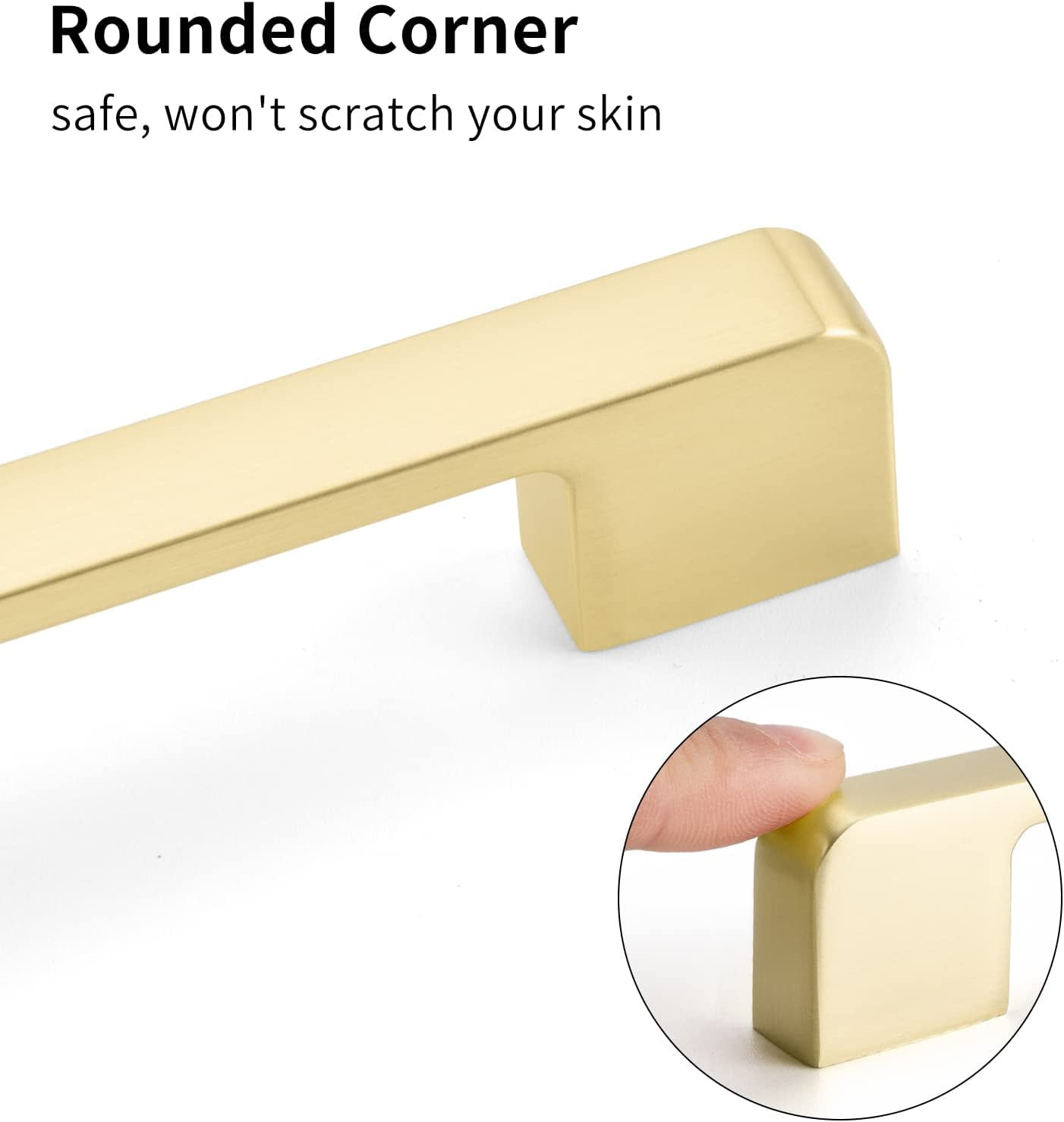 10 Pack Brushed Gold Cabinet Pulls, Gold Cabinet Handles, Brass Cabinet ...