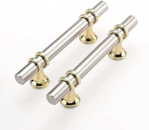 10 Pack Brushed Nickel Cabinet Pulls, Cabinet Handles Brushed Nickel ...