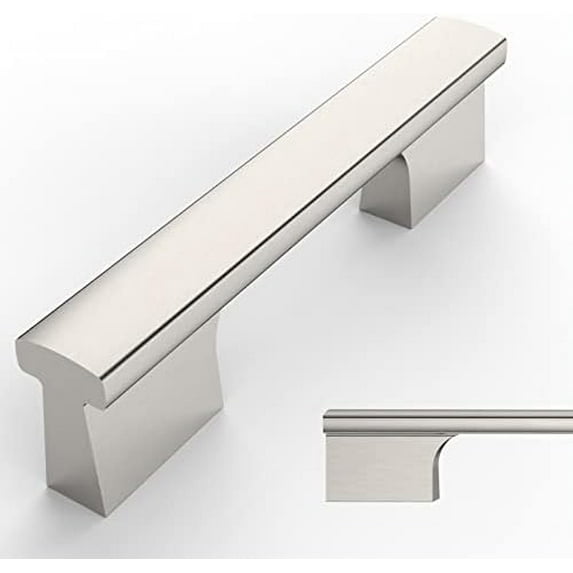 10 Pack Brushed Satin Nickel Cabinet Pulls 3 Inch(76MM) Hole Centers ...