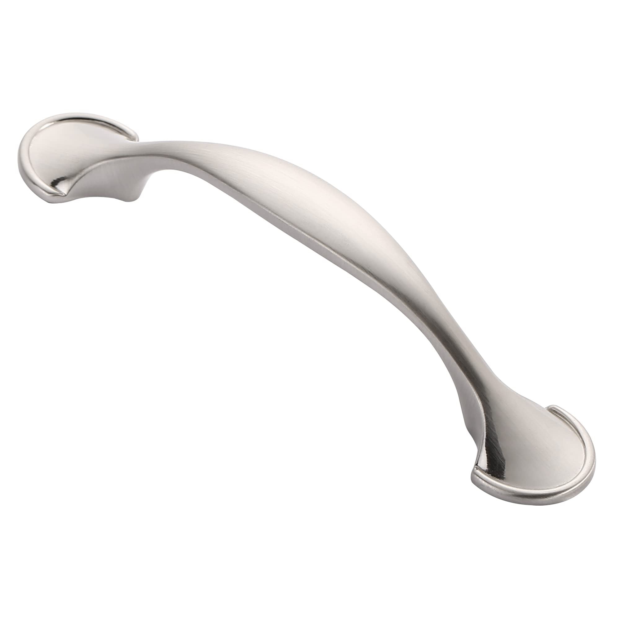 10 Pack Brushed Satin Nickel Metal Drawer Pulls, 3 Inch(76Mm) Hole ...