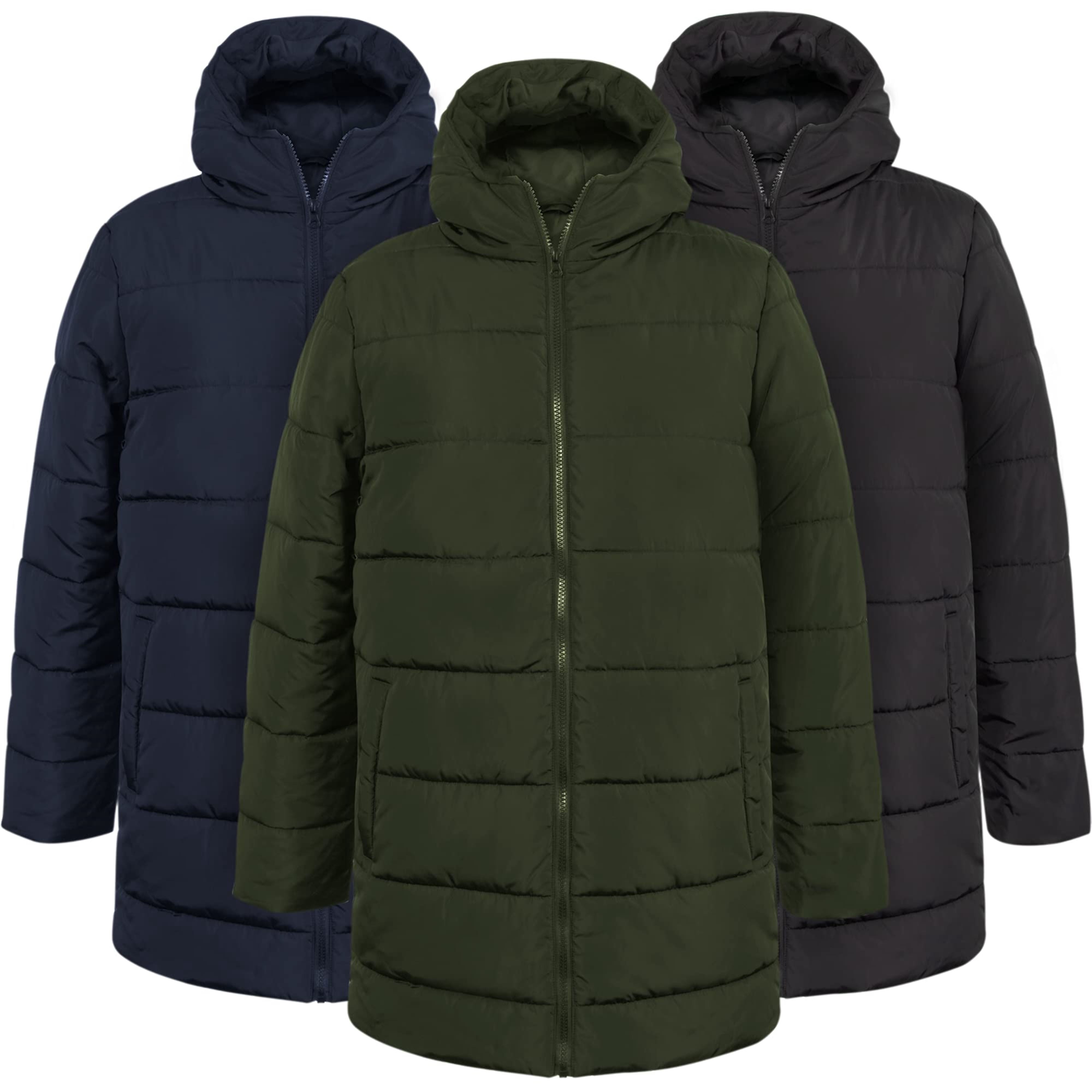 20 Pack Men’s Winter Waterproof Wind Resistant Hooded Parka Coats in ...