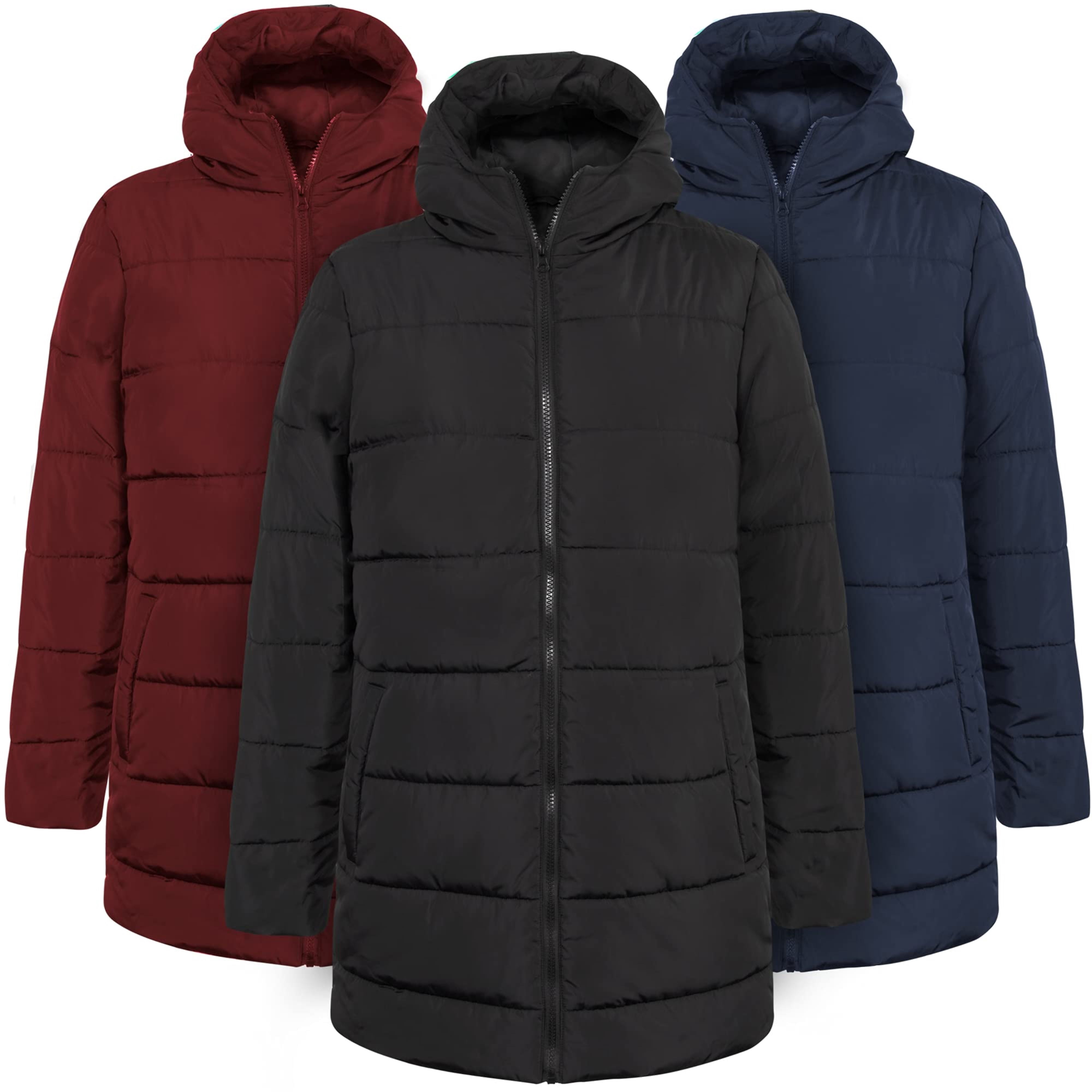 Trail maker Waterproof Long Puffer Jackets, Womens Hooded Winter Coats ...