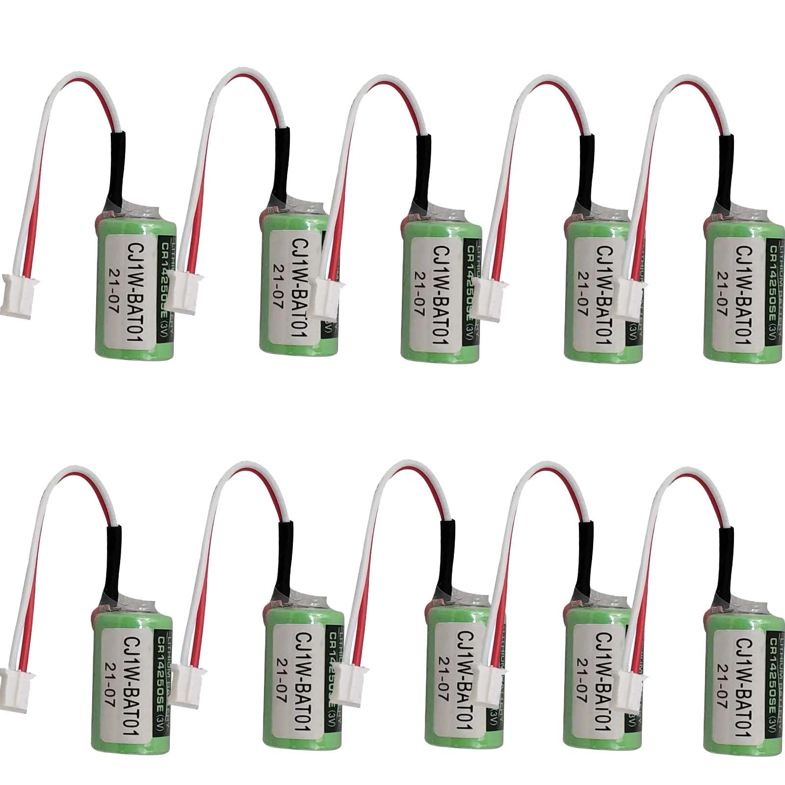 10 Pack CR14250SE 3V CJ1W-BAT01 Battery for OMRON CJ1W-BAT01/ CP1W ...