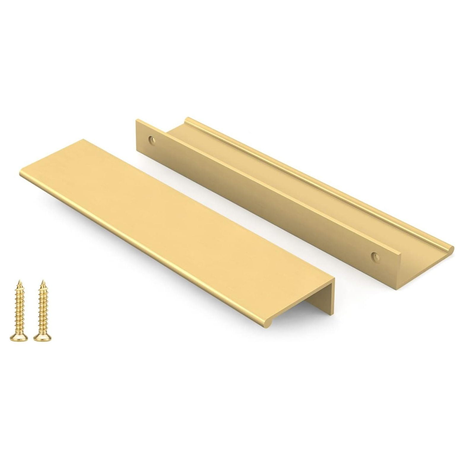 10 Pack Cabinet Handles Brushed Brass Kitchen Drawer Pulls Cabinet ...